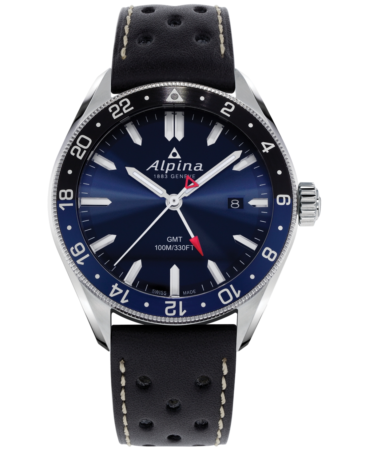 Click here for Alpina Mens Swiss Alpiner Black Perforated Leather... prices