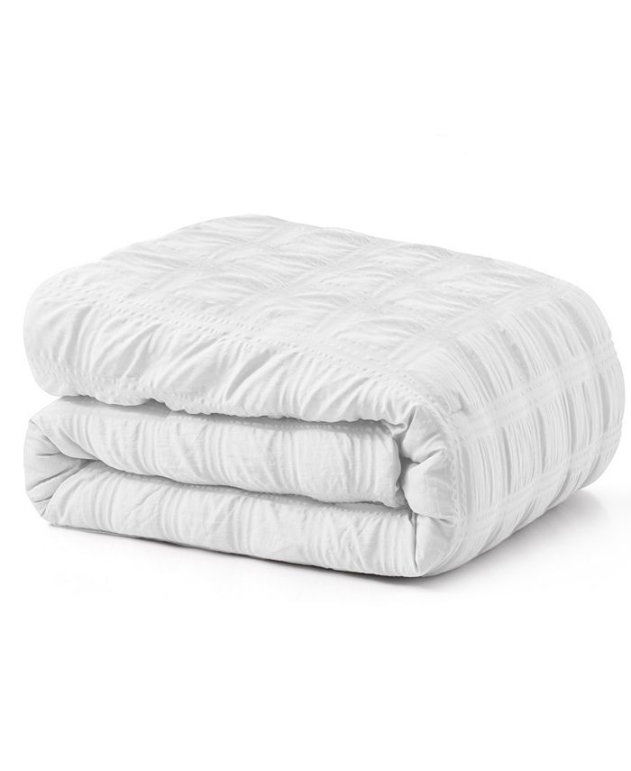 Unikome Crinkle Textured Down Alternative Comforter Full Queen Macys