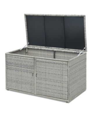 Slickblue 88 Gallon Garden Patio Rattan Storage Container Box - Macy's