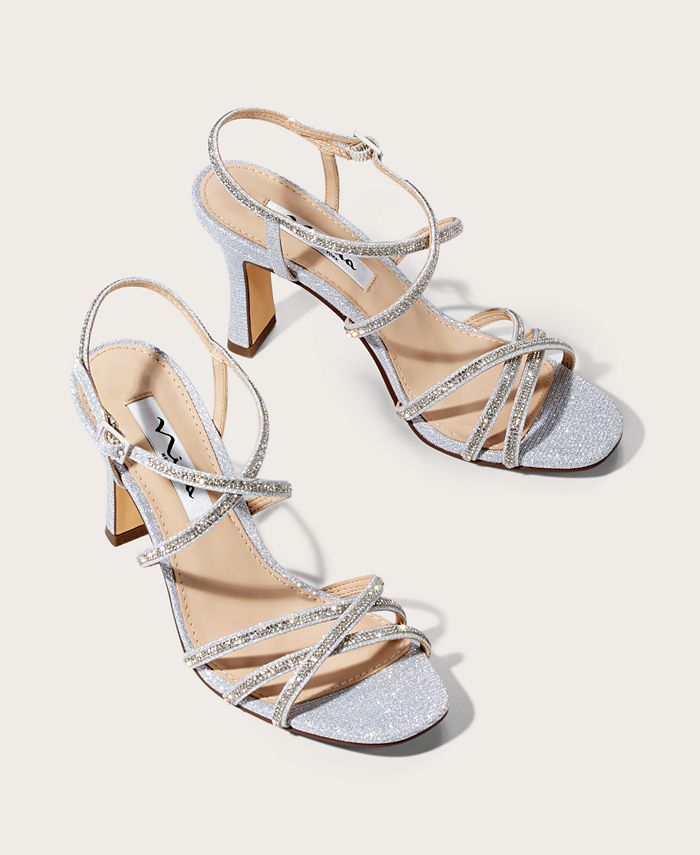 Nina Women's Anna Embellished Evening Sandals - Macy's
