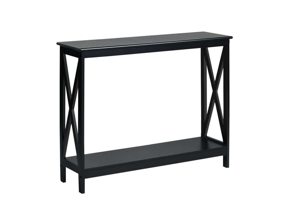 Click here for Slickblue 2-Tier Console X-Design Sofa Side Accent... prices