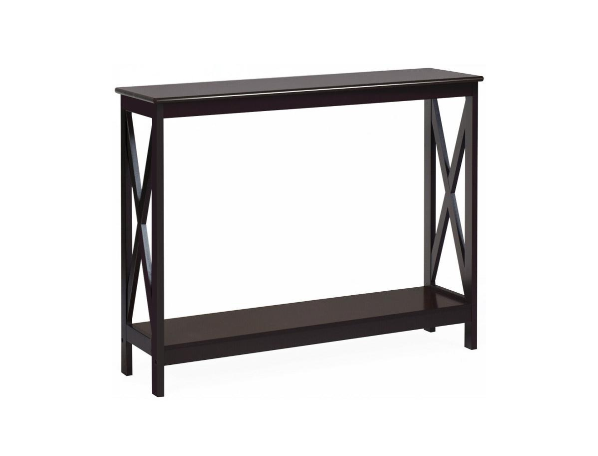 Click here for Slickblue 2-Tier Console X-Design Sofa Side Accent... prices