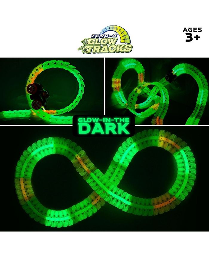 Toy Car Track Set USA Toyz Large Glow Trax Race Tracks For Kids- 380pc ...
