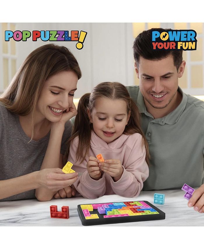 Power Your Fun Pop Puzzle Popper Fidget Game - Black - Macy's