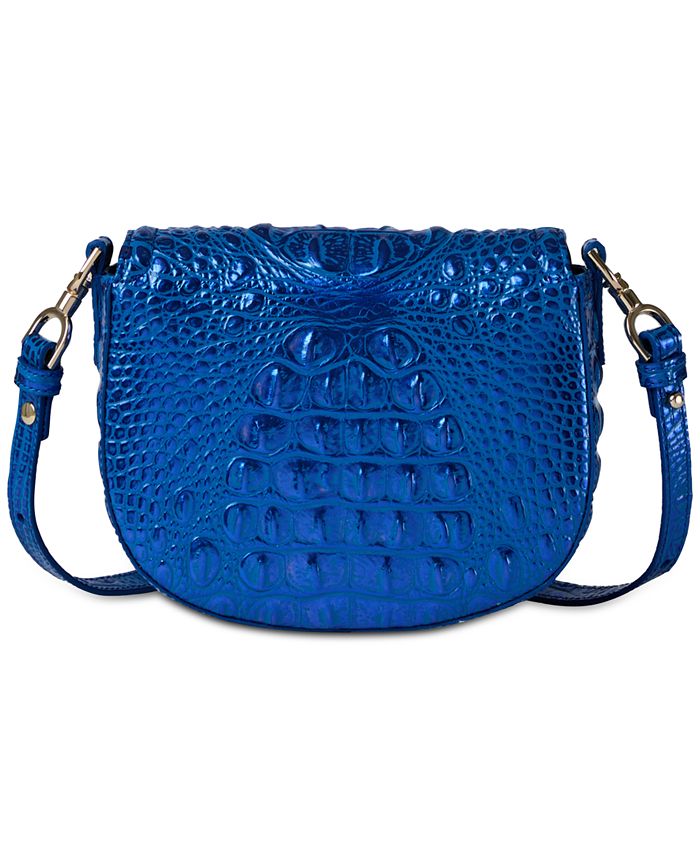 Brahmin Briar Cobalt Potion Melbourne Mini Leather Crossbody - Macy's
