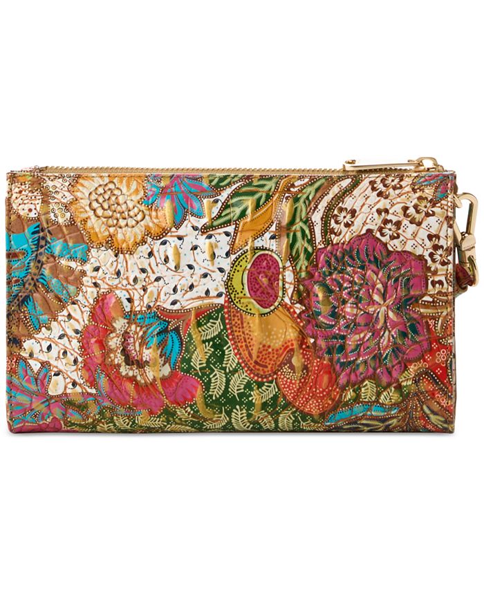 Brahmin Daisy Melbourne Embossed Leather Clutch - Macy's