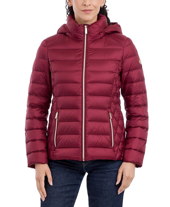 Michael Kors Women's Hooded Packable Down Puffer Coat, Created for Macy's - Macy's