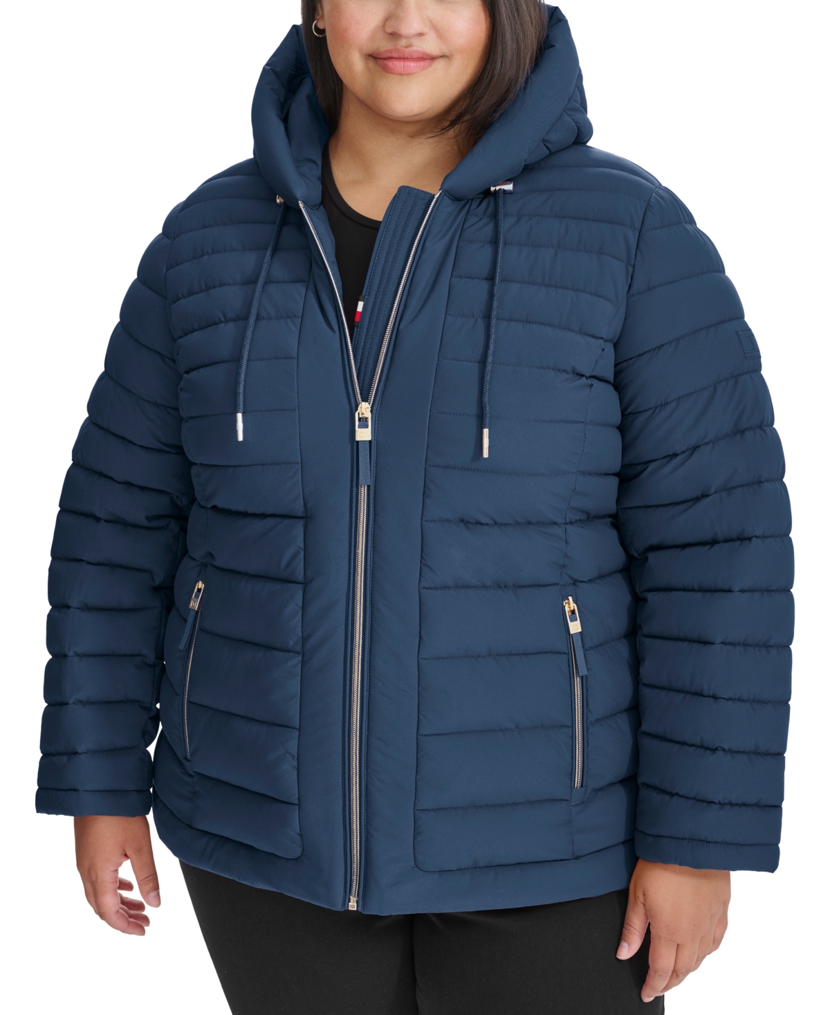 Click here for Tommy Hilfiger Plus Size Hooded Packable Puffer Co... prices