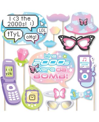Big Dot of Happiness 00s Y2K - 2000s Party Photo Booth Props Kit - 20 ...