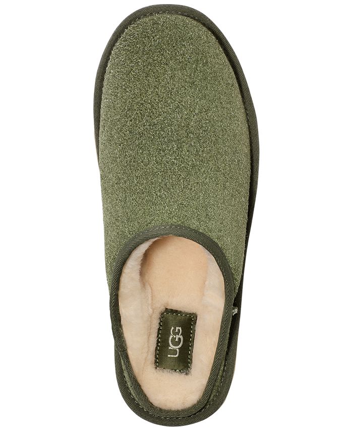 UGG® Men's Classic Slip on Shaggy Suede Slippers - Macy's