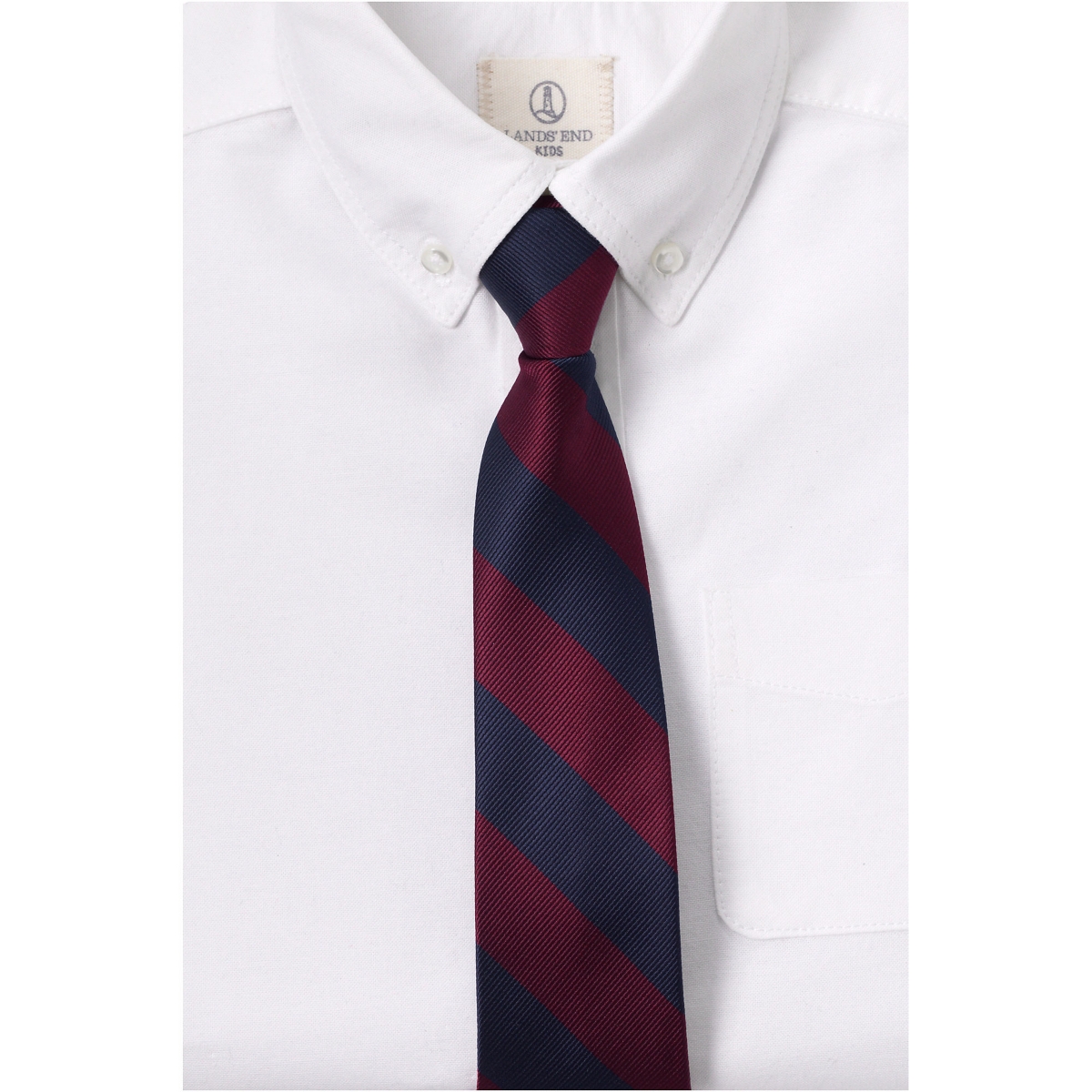 Click here for Lands End School Uniform Kids Stripe Pre Tied Tie... prices