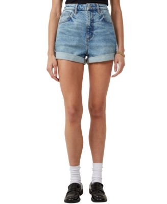 COTTON ON Women’s High Rise Classic Stretch Denim Short - Macy's
