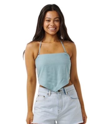 Rip Curl Juniors' Hibiscus Heat Halter-Neck Sleeveless Top - Macy's