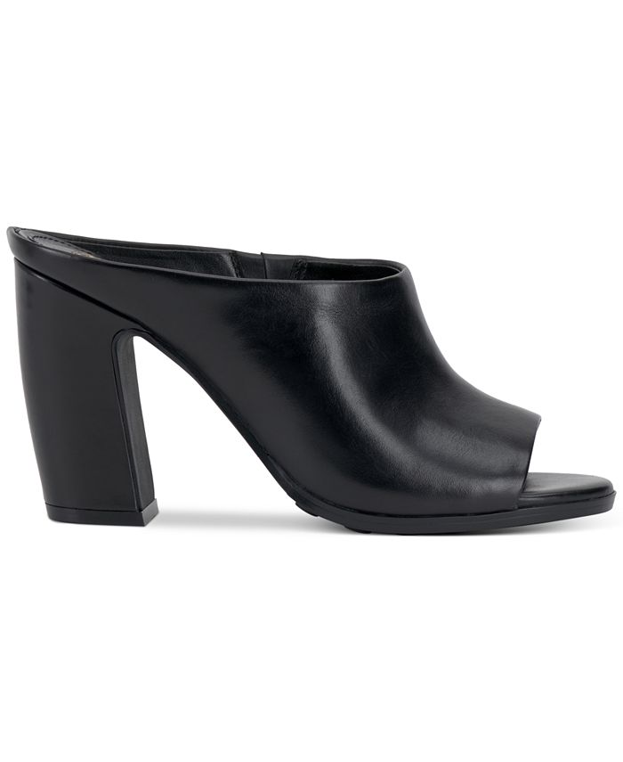 Vince Camuto Women's Brianda Peep-Toe Heeled Mules - Macy's