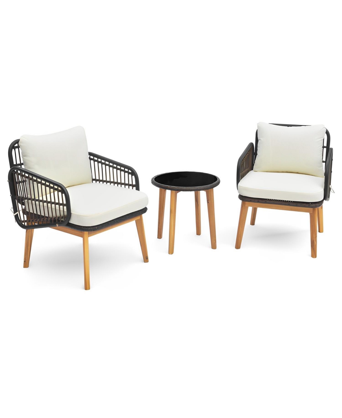 Click here for Inolait 3 Pieces Patio Furniture Set with Cushione... prices