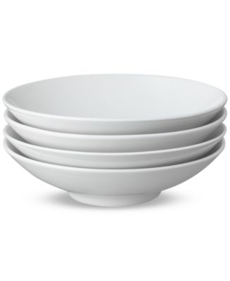 Denby Porcelain Classic White Pasta Bowls, Set of 4 - Macy's