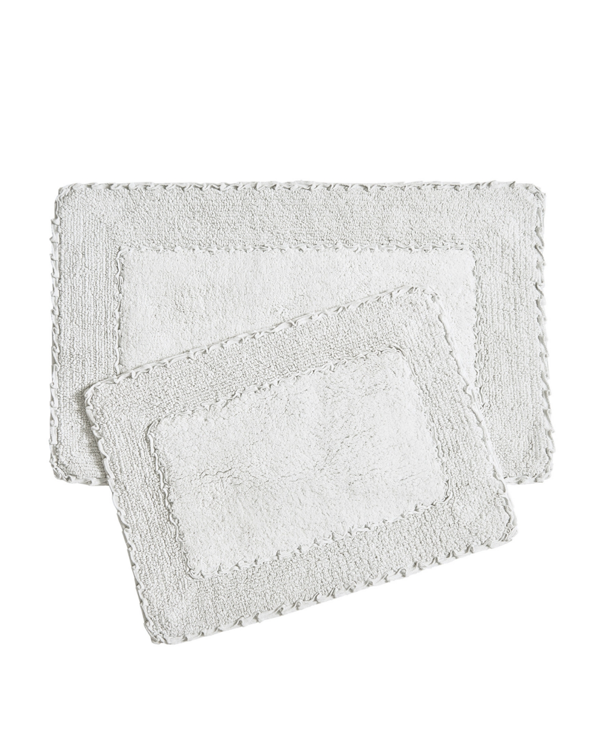 Click here for Laura Ashley Ruffle Cotton 2-Pc. Bath Rug Set - Li... prices