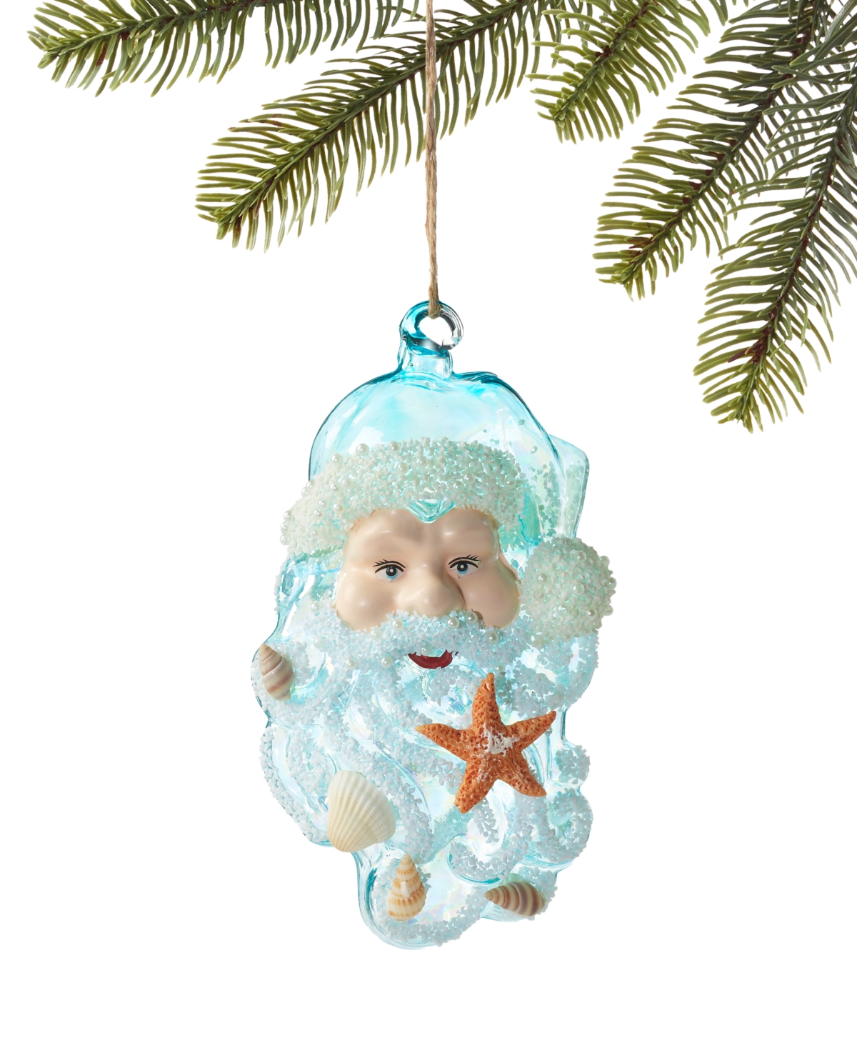 Click here for Holiday Lane Seaside Santa Head Ornament  Exclusiv... prices