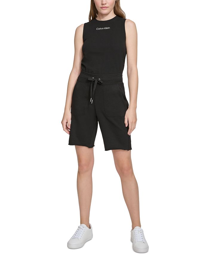 Calvin Klein Women's Performance Drawstring Shorts - Macy's