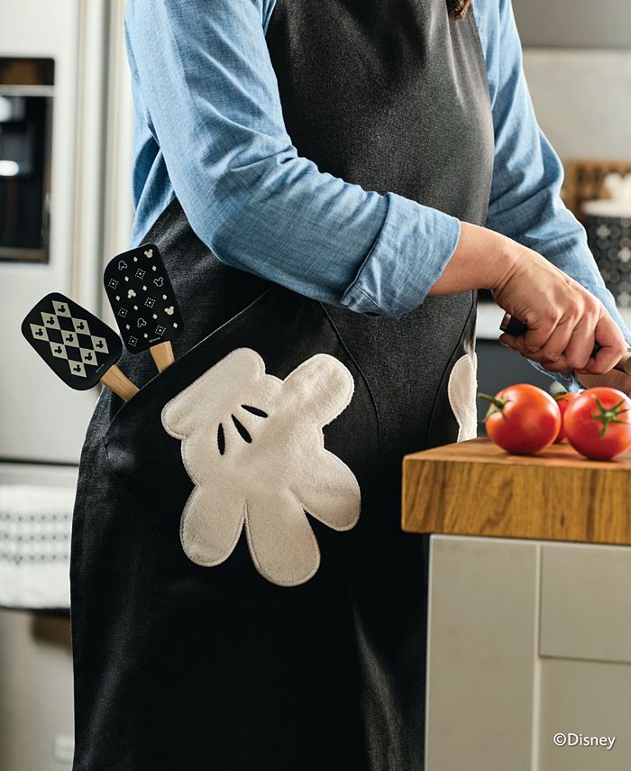 Disney Monochrome Cotton Adjustable Apron - Macy's