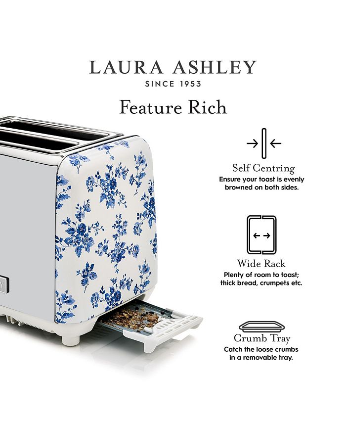Laura Ashley China Rose 2-Slice Toaster - Macy's