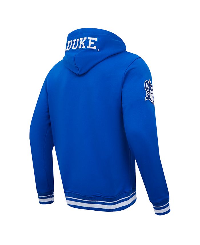 Pro Standard Men's Royal Duke Blue Devils Script Tail Pullover Hoodie ...