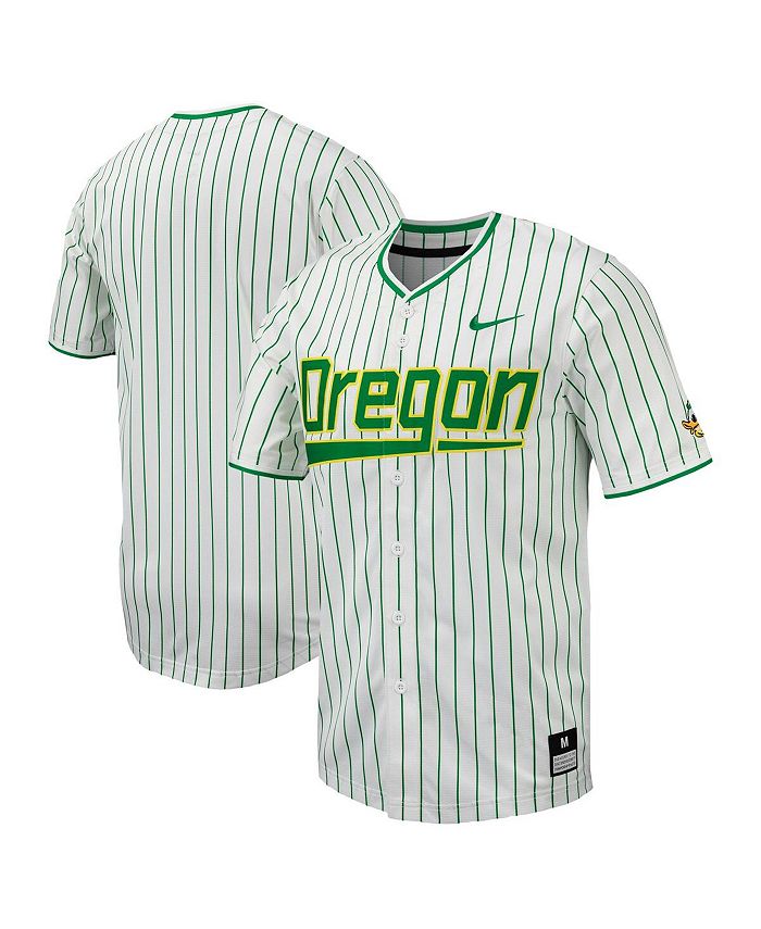 Nike Men's White Oregon Ducks Pinstripe Replica Baseball Jersey - Macy's