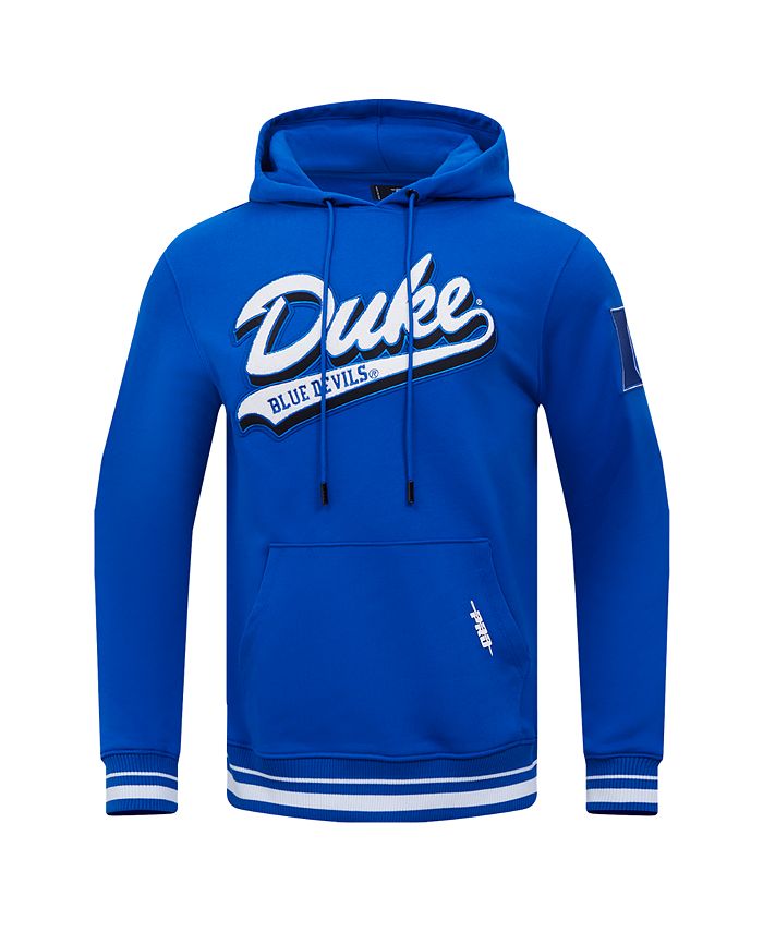 Pro Standard Men's Royal Duke Blue Devils Script Tail Pullover Hoodie ...