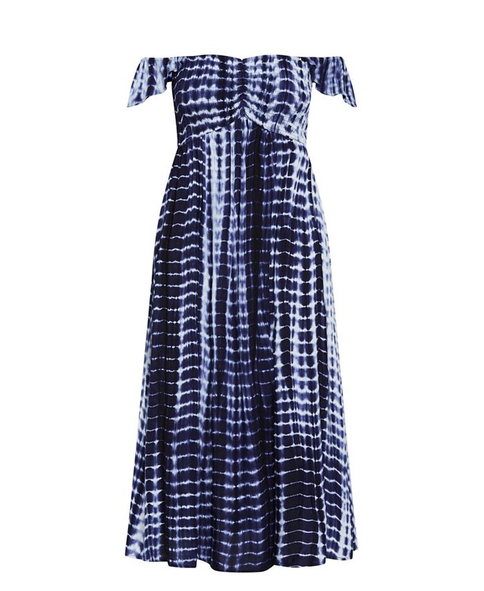 CITY CHIC Plus Size Tiarne Tie Dye Maxi Dress - Macy's