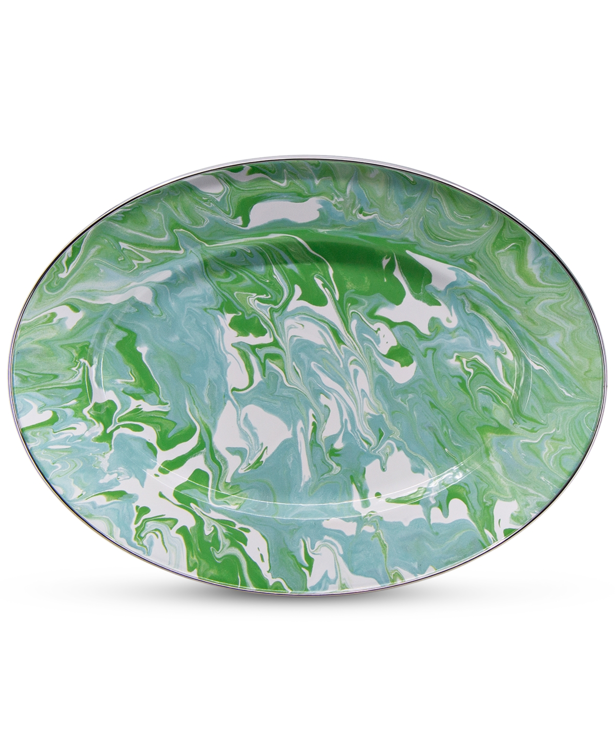 Click here for Golden Rabbit Modern Monet Oval Platter - Multi prices