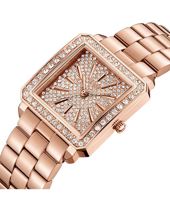 Jbw Women's Cristal Quartz 18K Rose Gold-Plated Stainless Steel Watch ...