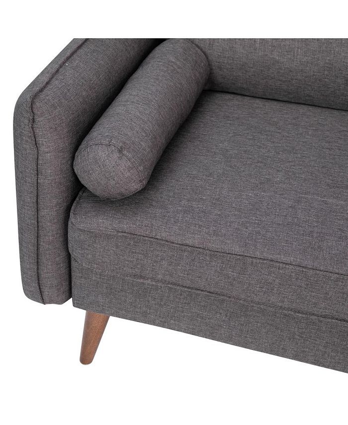 EMMA+OLIVER Carthage Upholstered Mid-Century Modern Pocket Spring Sofa ...