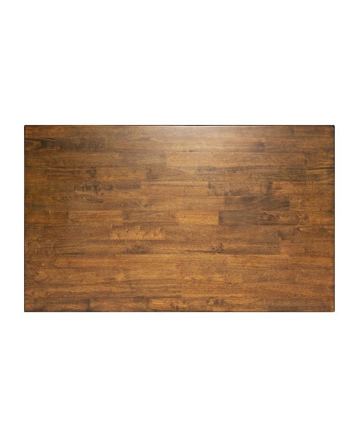MERRICK LANE Hayden Wooden Dining Table With Tapered Legs - Macy's