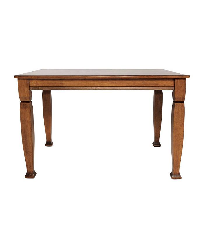 MERRICK LANE Finnley Wooden Dining Table With Sculpted Legs - Macy's