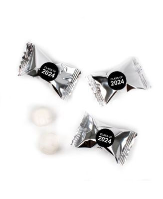 Just Candy Black Graduation Candy Mints Party Favors Silver ...