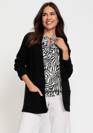 Olsen Women's 100% Cotton Long Sleeve Open Front Cardigan - Macy's