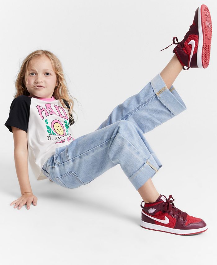 Epic Threads Girls Rad Graphic T-Shirt & Barnet Wide-Leg Jeans, Created ...