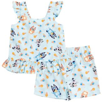 Bluey Girls Matching Family Tank Top and Shorts Outfit Set - Macy's