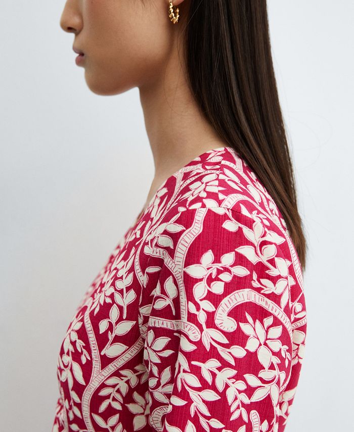 MANGO Women's Floral Print Dress - Macy's