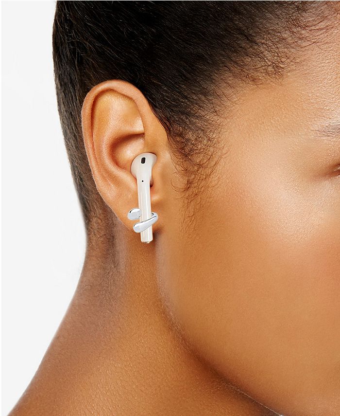 And Now This Silver Plated Ear bud Holder Earring - Macy's