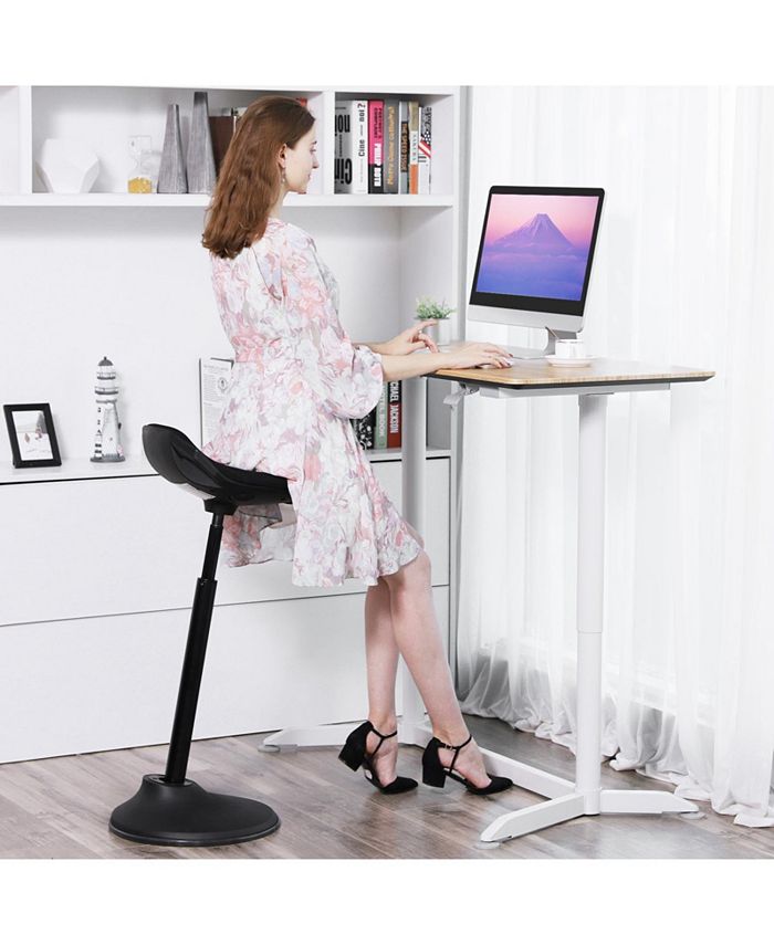 Slickblue Adjustable Standing Desk Chair, Swivel Ergonomic Standing ...