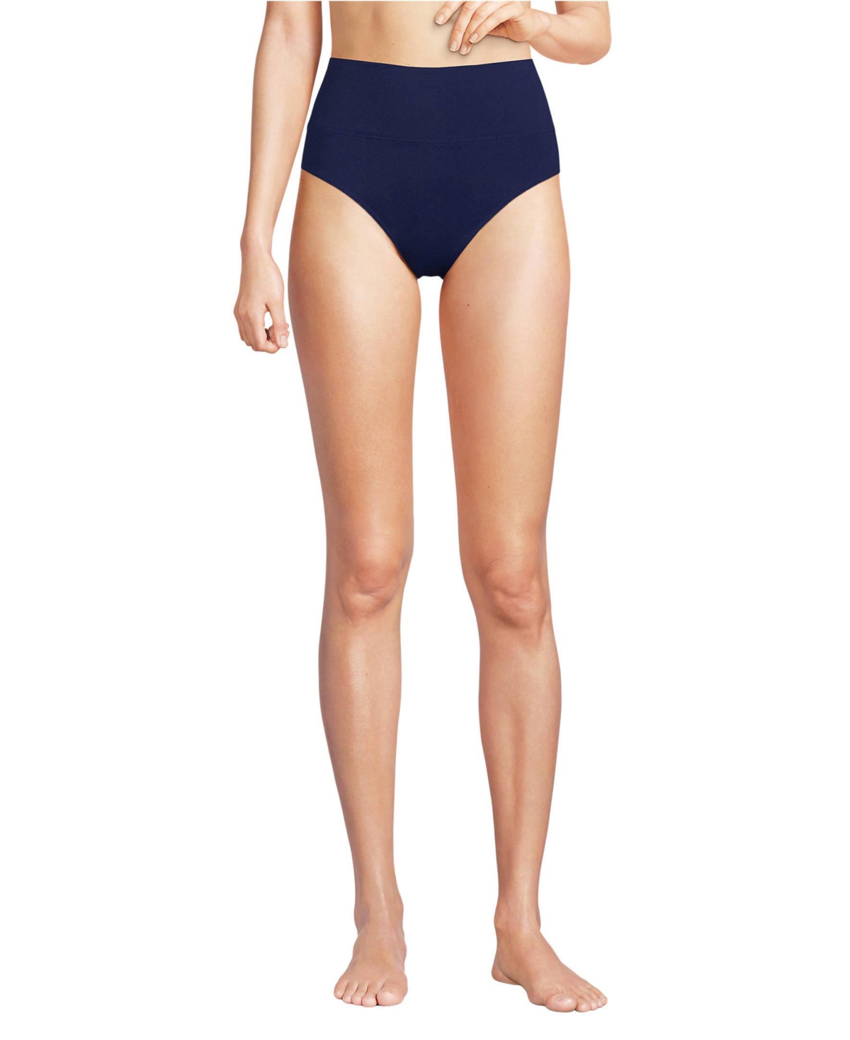 Click here for Lands End Womens Pinchless High Waisted Bikini Bot... prices