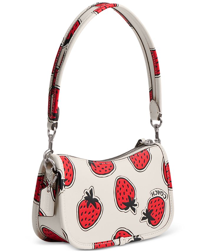 COACH Strawberry Mini Leather Swinger 20 Shoulder Bag - Macy's