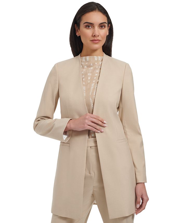 Calvin Klein Women's Open Front Topper Jacket - Macy's