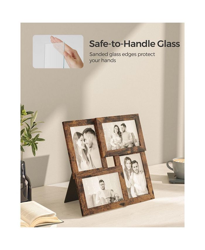 Slickblue Picture Frames For 4 Photos In 4" X 6" Collage Photo Frames ...