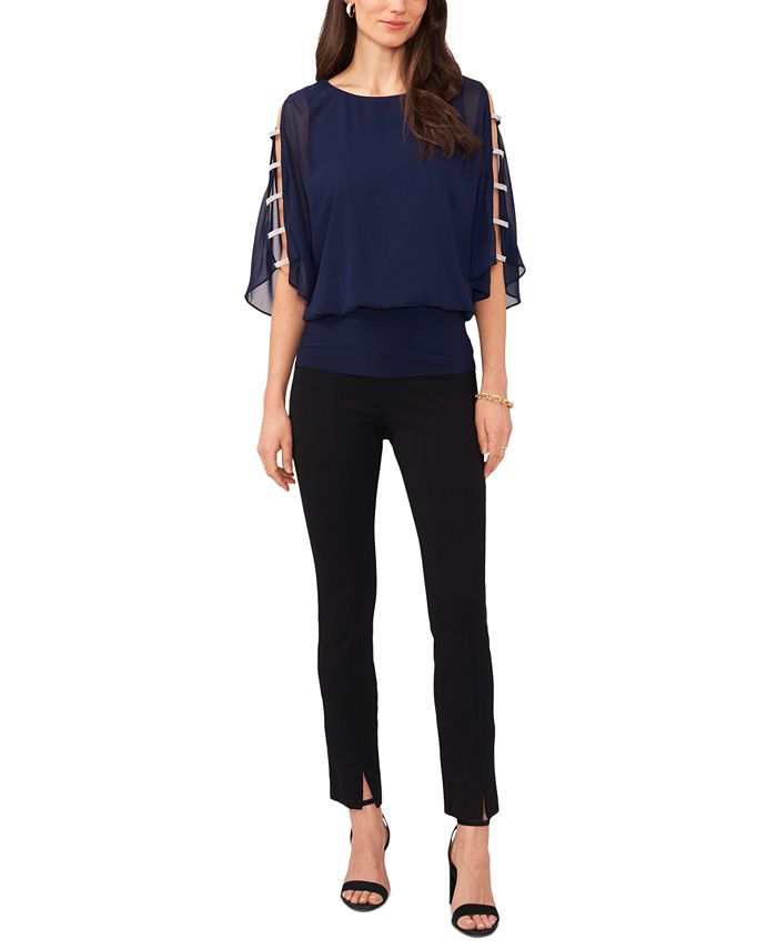 MSK Petite Embellished Capelet Top - Macy's