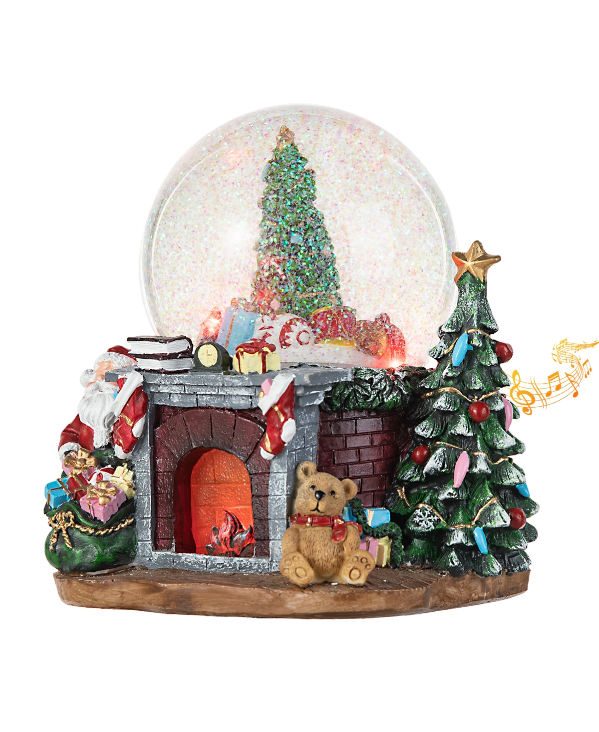 Click here for Glitzhome 120mm Christmas Resin Lighted Musical Ch... prices