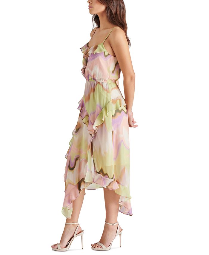 Steve Madden Women's Delphine Ruffled Asymmetric Dress - Macy's