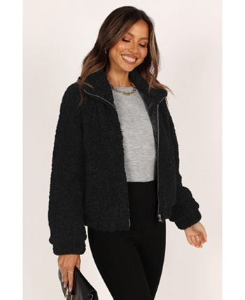 Petal and Pup Womens Lucia Zip Front Teddy Jacket - Macy's