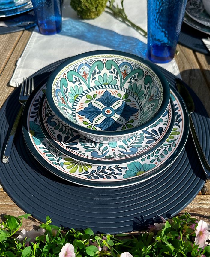 Certified International Talavera 12-Pc. Melamine Dinnerware Set - Macy's